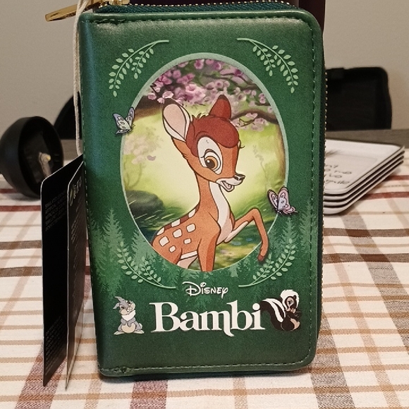 Disney | Bags | Nwt Disney Bambi Forest Green Wallet Loungefly | Poshmark